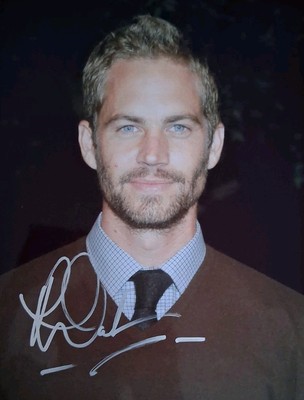 Paul Walker Autographed 8 1/2 X 11 WITH COA | eBay