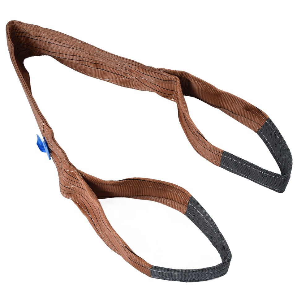 6T Flat Lifting Sling Lifting Straps For Hoist PES Material 150mm Width ...