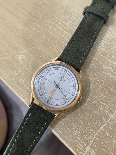 Vintage Omega Cal 30T2 SC Chronometre Jumbo size 1940' solid gold 18K ...