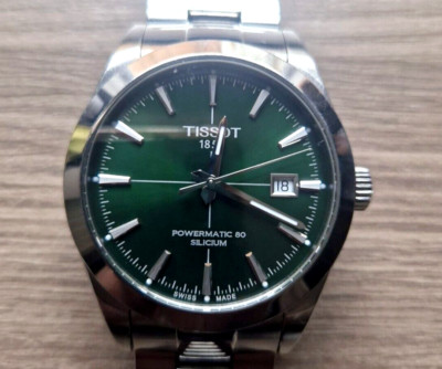 Tissot Gentleman Powermatic 80 Green Dail Silicium | eBay