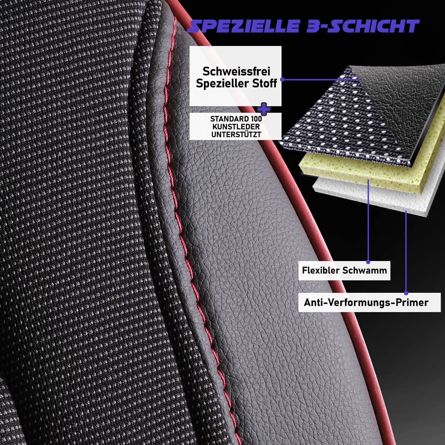 Autositzbezüge Sitzbezug passend für FORD S-MAX FLORIDA(1+1) schwarz ...