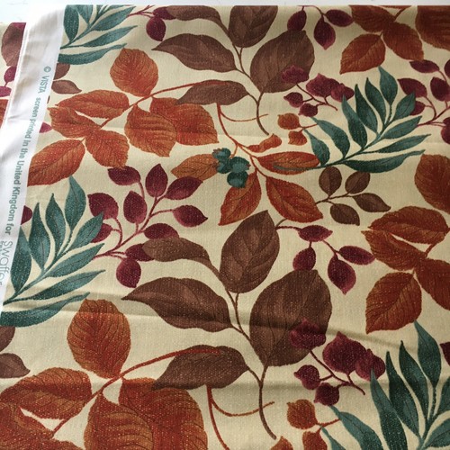 ANNE & ROBERT SWAFFER fabric curtain Upholstery material VISTA floral 3 ...