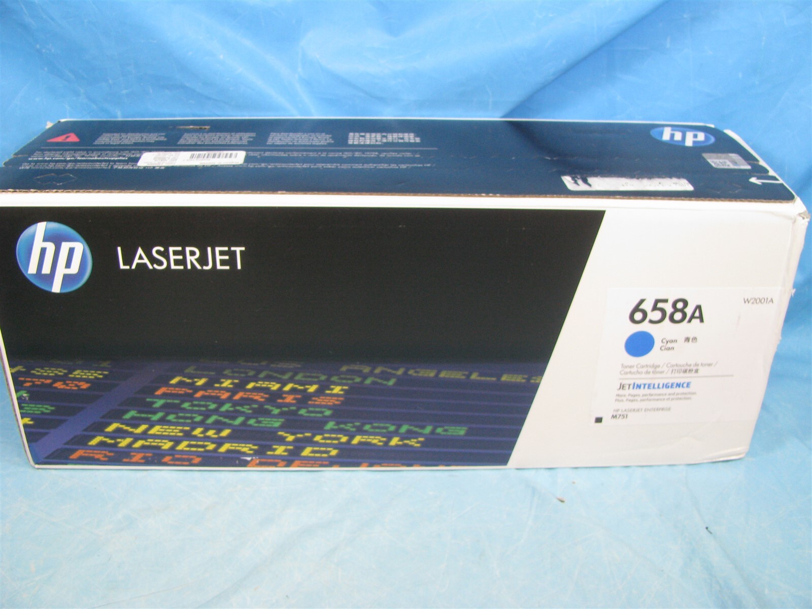 NEW Genuine HP 658A CYAN Original LaserJet Toner Cartridge W2001A FREE ...