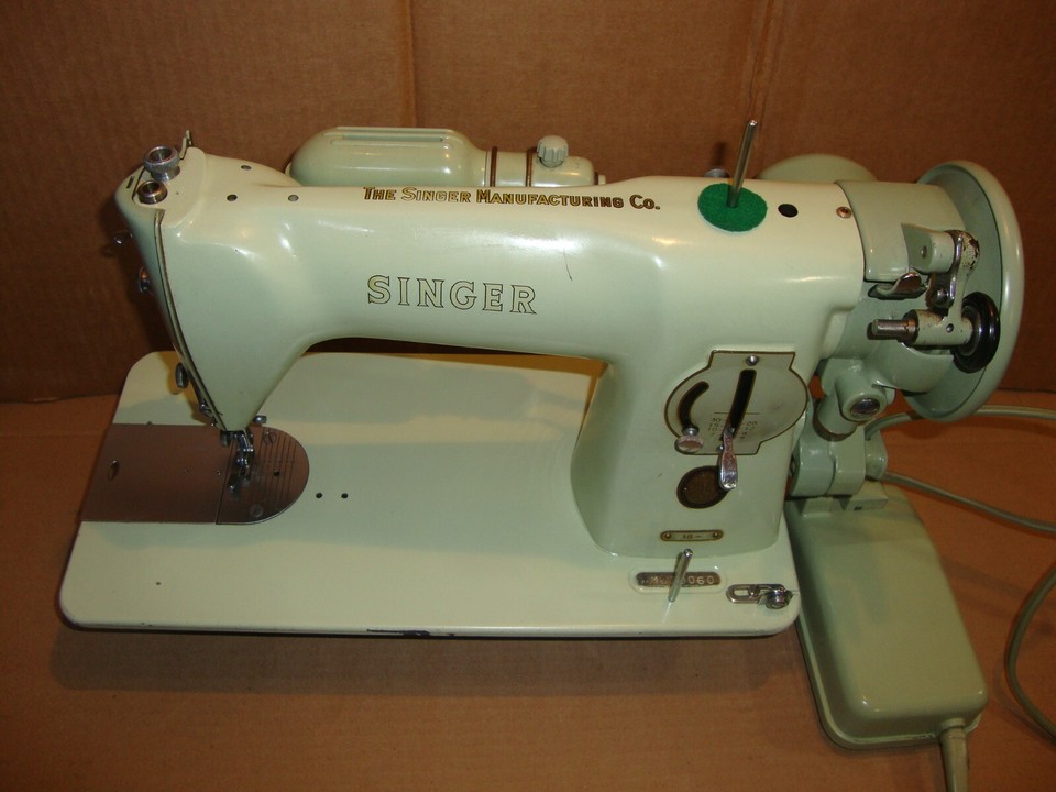 Rare Mint Green Singer Direct Drive Sewing Machine Model 15- 125 ...