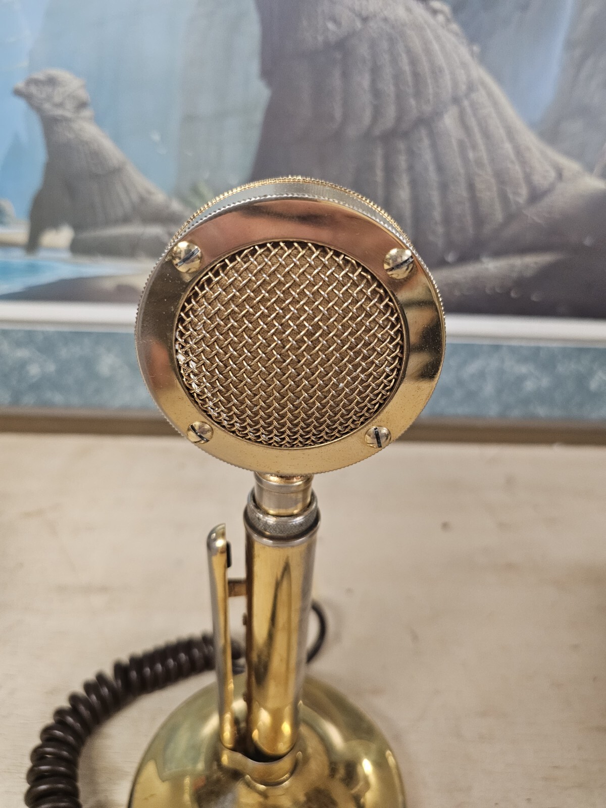 Vintage Astatic D-104 Golden Eagle Desk Microphone | eBay