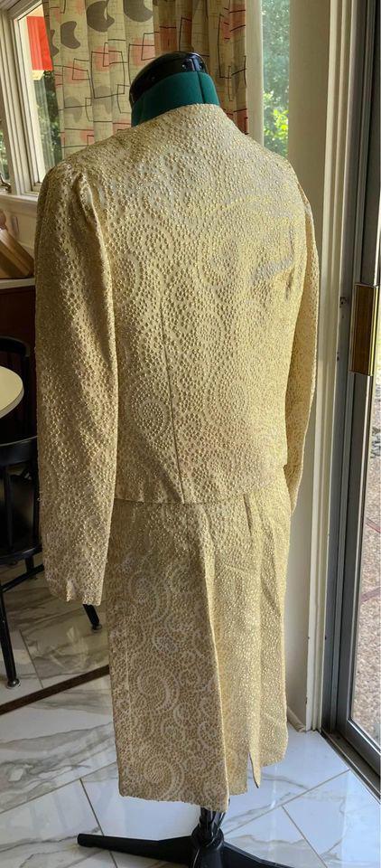 Vintage Gold Two Piece Dress Suit Set - Viva Las Vegas Outfit | eBay
