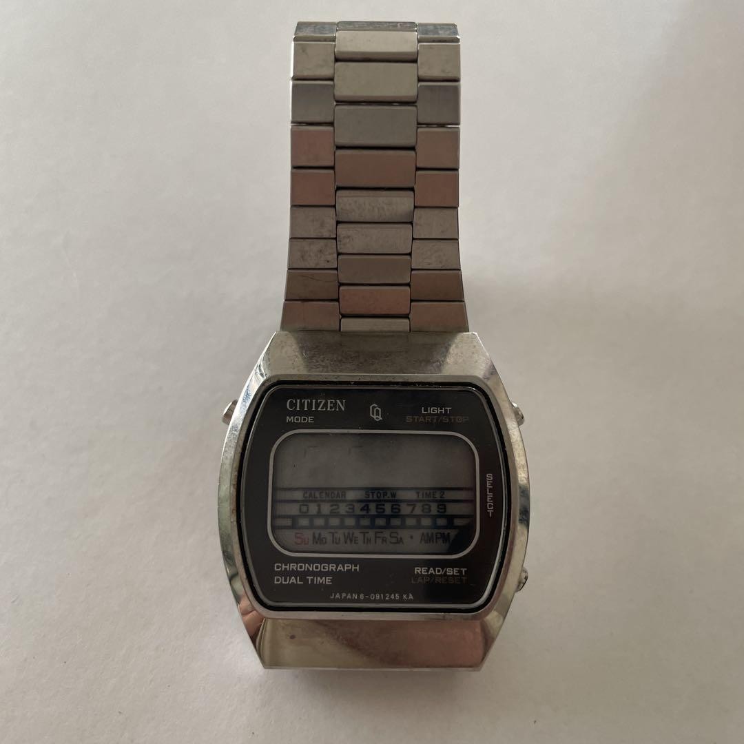 Citizen Digital Chronograph Dual Time Japan Steel Ban… - Gem