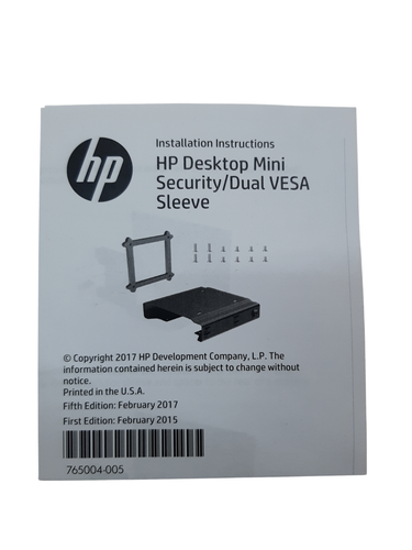 LOT 10x New HP Desktop Mini Dual VESA Sleeve v2 Black 2JA32AA Q | eBay