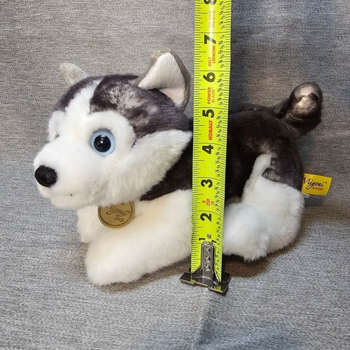 Miyoni Tots Aurora Wolf Husky Dog Plush 7 Inch Gray White Stuffed ...