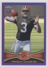 2012 Topps Chrome Retail Purple Refractor /499 Brandon Weeden #79 ...