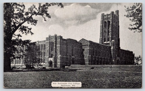 Vintage Postcard Baltimore City College Baltimore Maryland | eBay