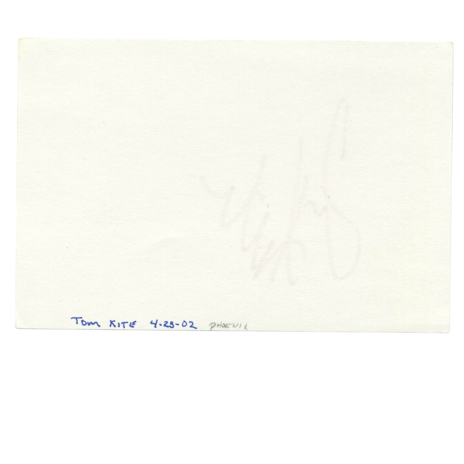 Tom Kite Signed 4x6 Index Card Autographed Golf PGA 1992 US Open ...