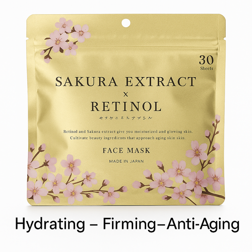 Sakura & Retinol Face Mask from Japan | 30 Sheets (2 Packs) | Anti ...