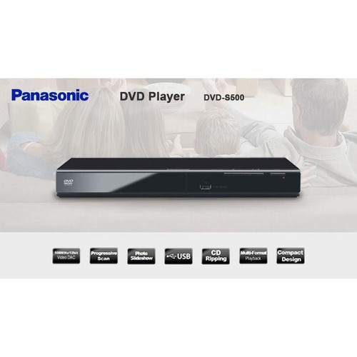 Panasonic DVD-S500 ALL Regions 0 1 2 3 4 5 Multi format DVD Player NO ...