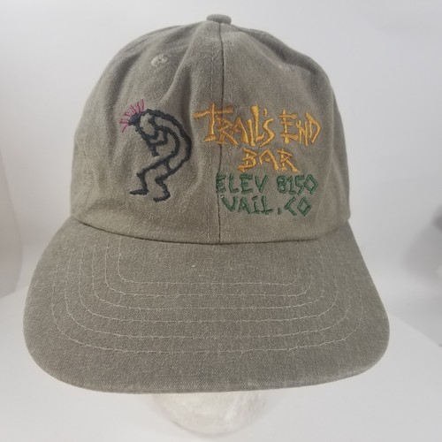 Vtg Trails End Bar Vail, Colorado Hat Trucker Strapback Cap Elevation ...
