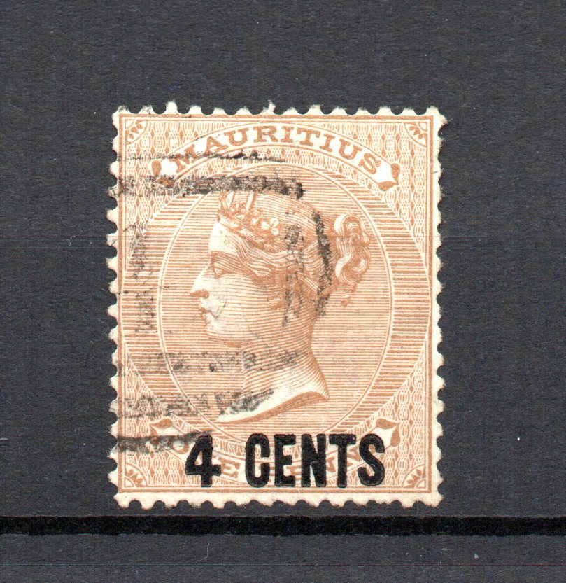 Mauritius Scott #51 1876, 4c. on 1p. | eBay