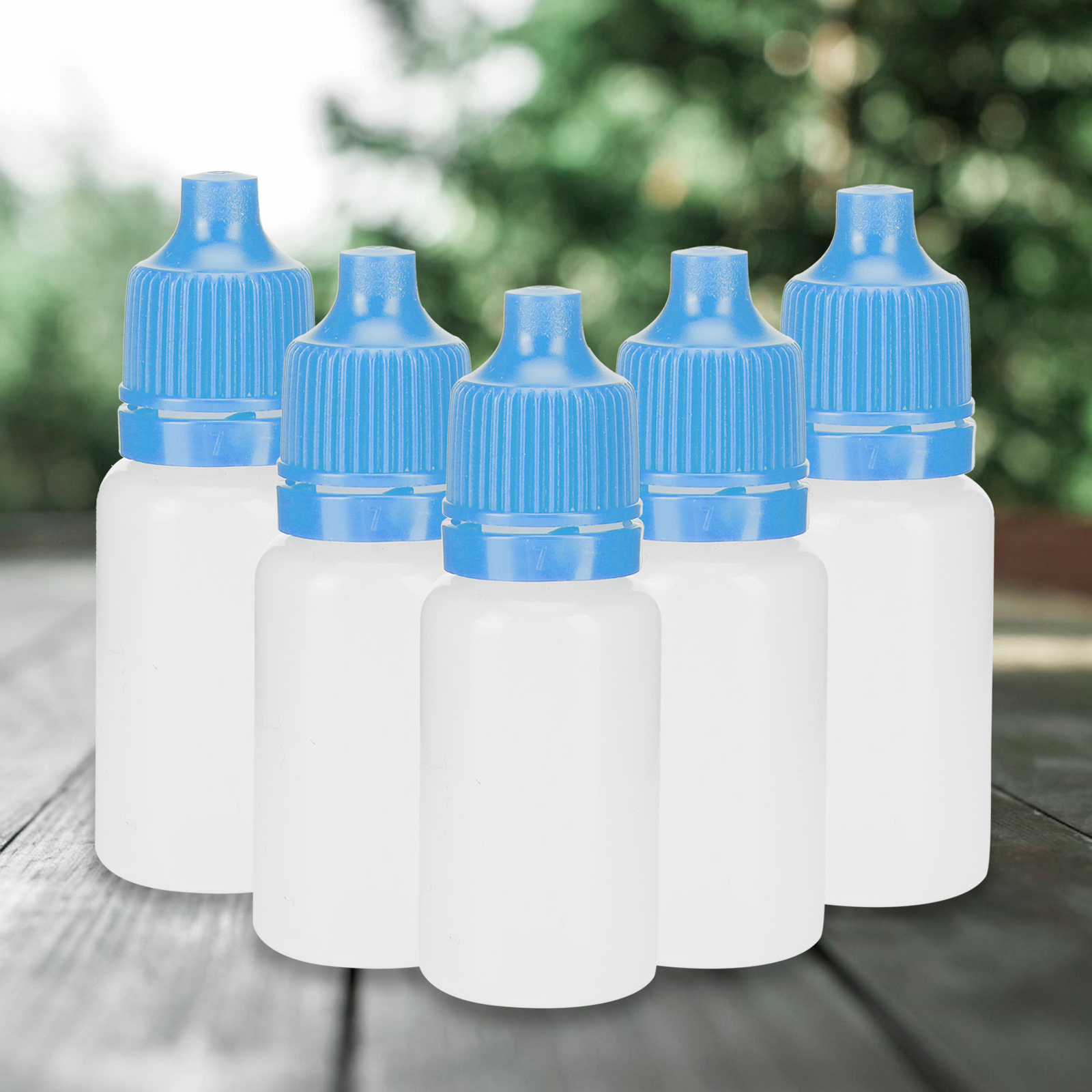 Bleu 50Pcs 10ml Eye Liquid Bottle Portable Squeezable Empty Eye Drops ...