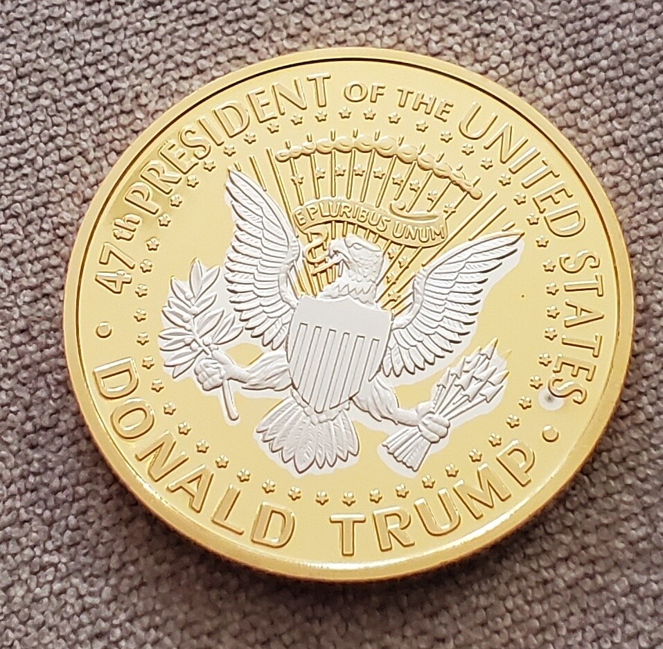 Donald Trump 2024 Gold Silver Coin Old USA President Assassination ...