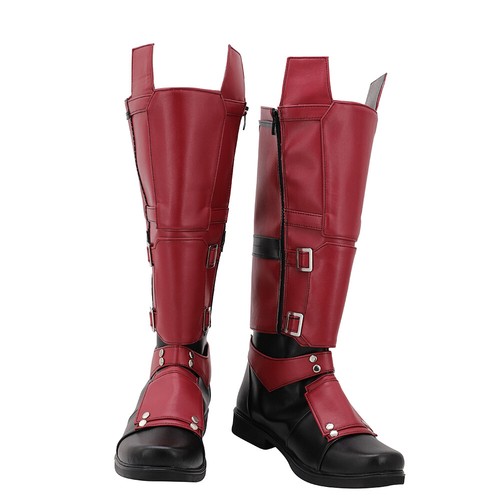 Deadpool Shoes Cosplay Men Boots Ver2 Handmade | eBay UK