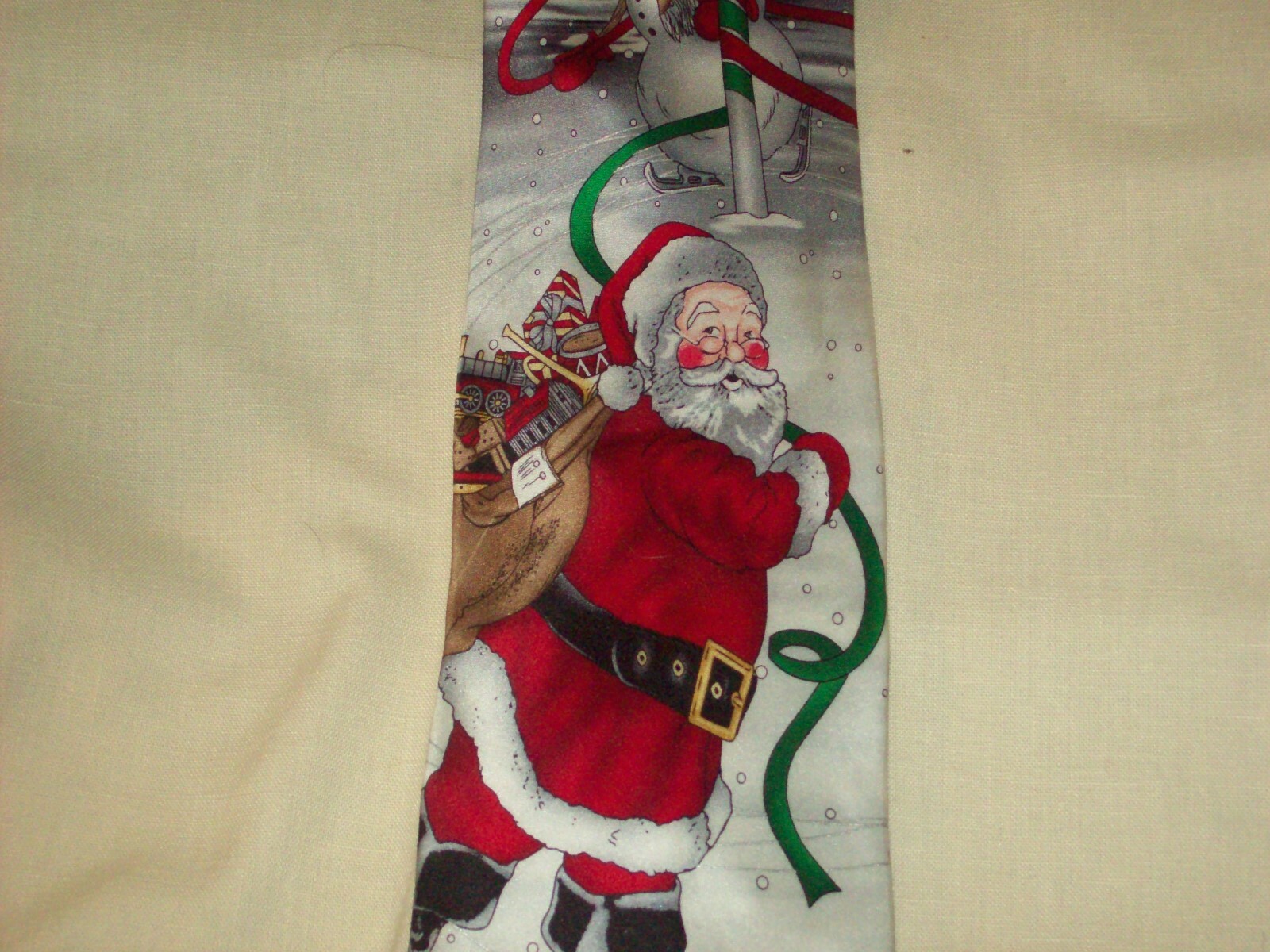 SANTA/SNOWMAN SILK TIE, HOLIDAY BRAND | eBay