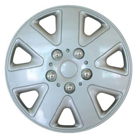 Set of 4 14" Silver Wheel Trims / Hub Caps fits Suzuki Alto Wind ...