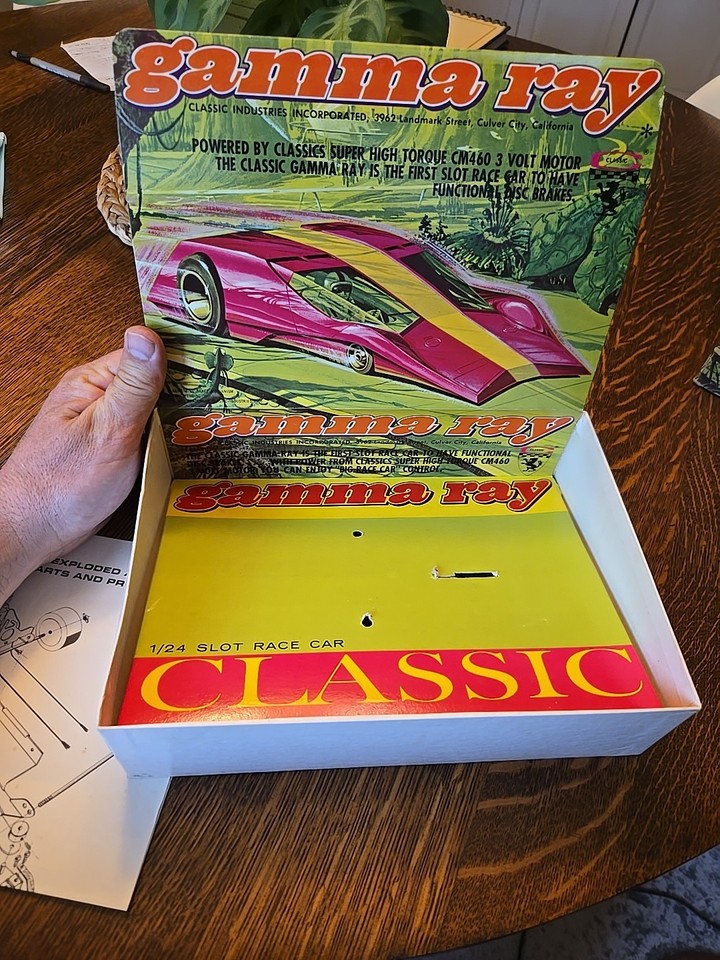 Vintage Classic Industries Gamma Ray Slot Car w/ Box & Paperwork, 1960s ...