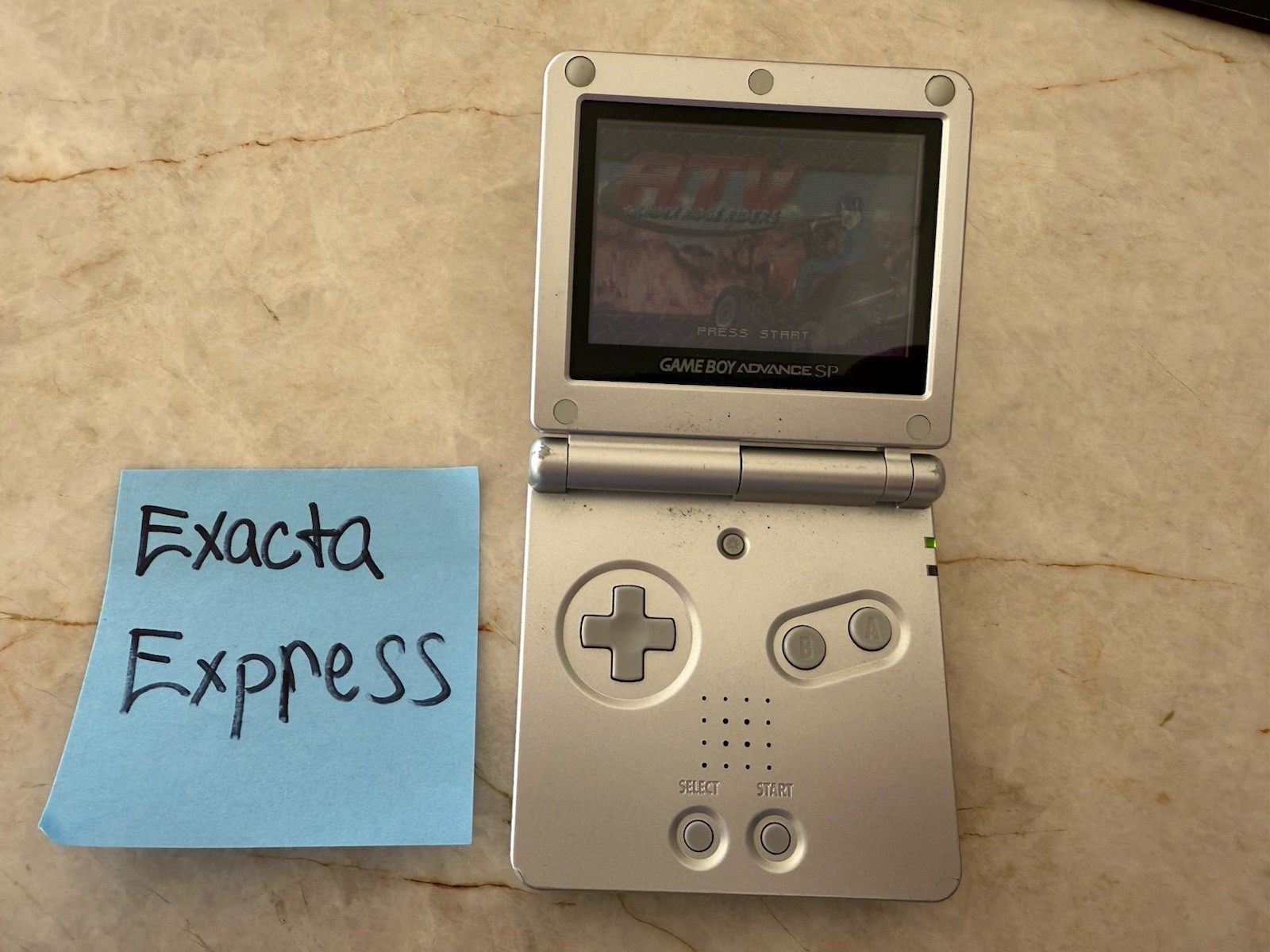 Game Boy Advance SP Silver Handheld Console GBA AGS-001, Tested/Works ...