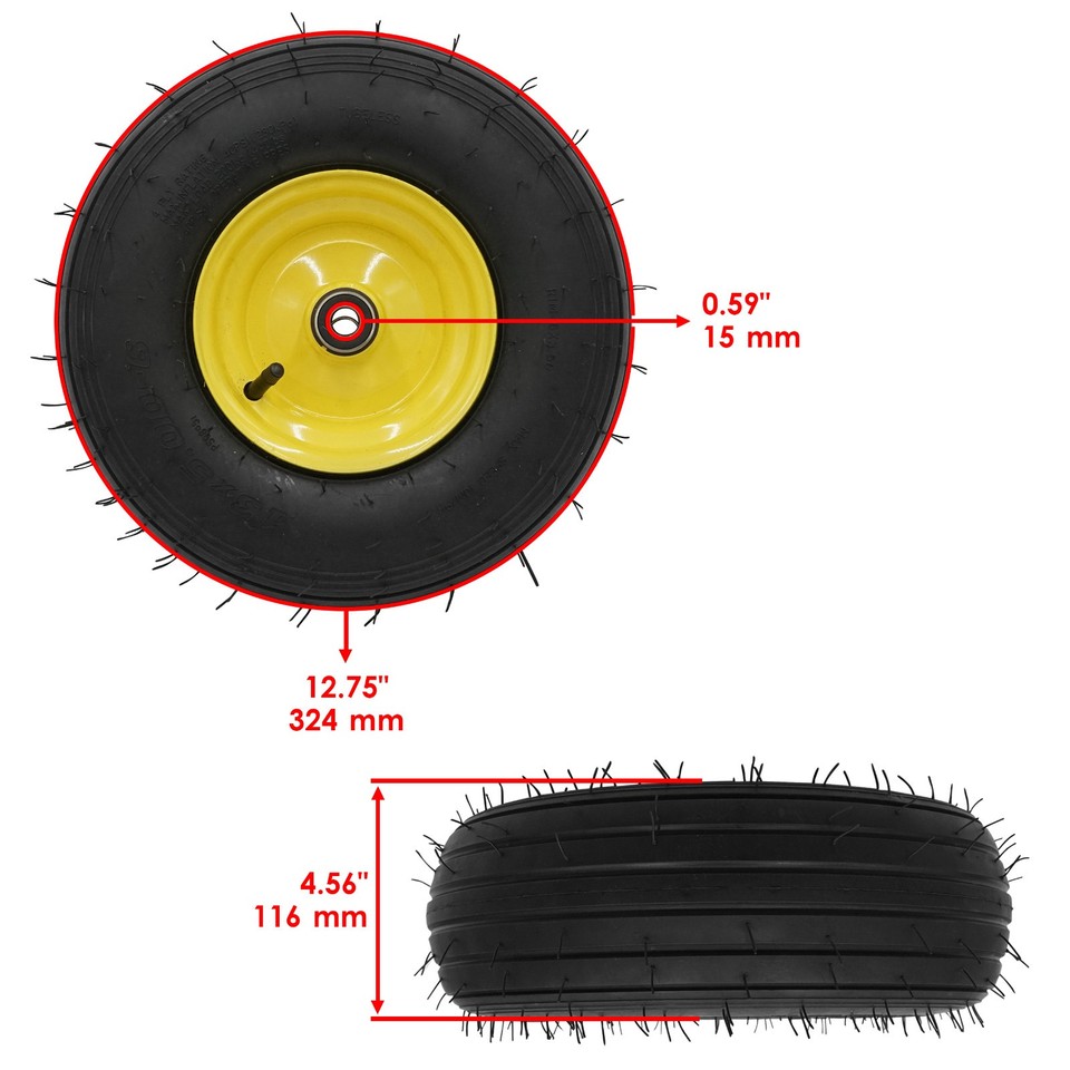AM131089 1-633581 Front Wheel Caster Tire for John Deere 13X5x6 | eBay