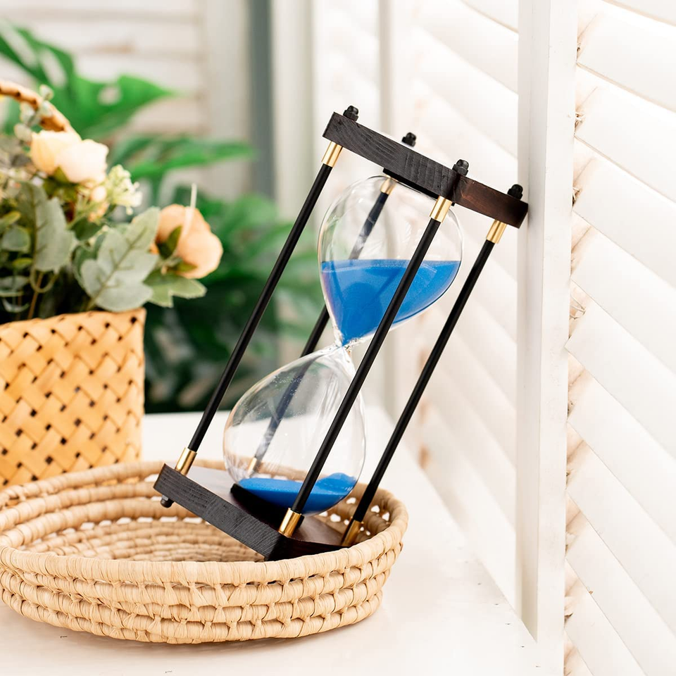 60 Minutes Hourglass Sand Timers,Large Sand Timer, Decorative Quiet ...