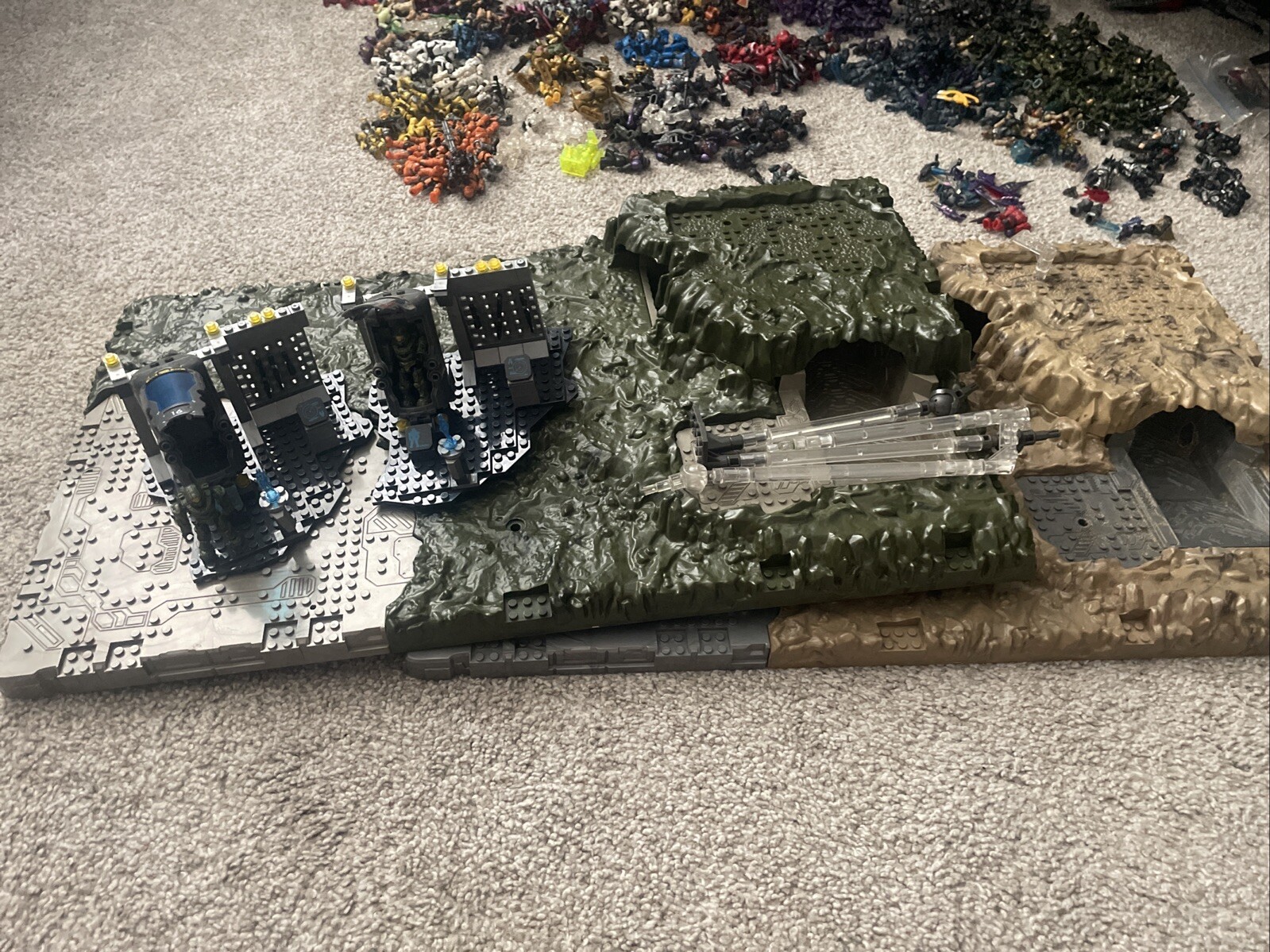 Mega Bloks Halo Battlescape+Battlescape II Baseplates PLUS Cyro Bay | eBay