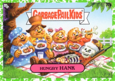 2022 GARBAGE PAIL KIDS GPK BOOK WORMS GREEN PARALLEL HUNGRY HANK 77b NM ...