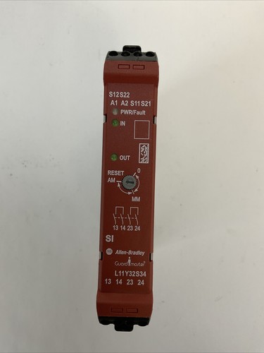 ALLEN BRADLEY 440R-S12R2 GSR SI SAFETY RELAY SER A OUTPUT AC15 250V 1 ...