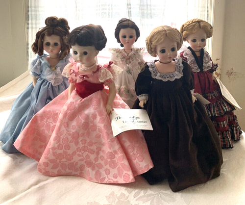 set of 5 Madame Alexander 1970s First Ladies dolls 14" w boxes | eBay