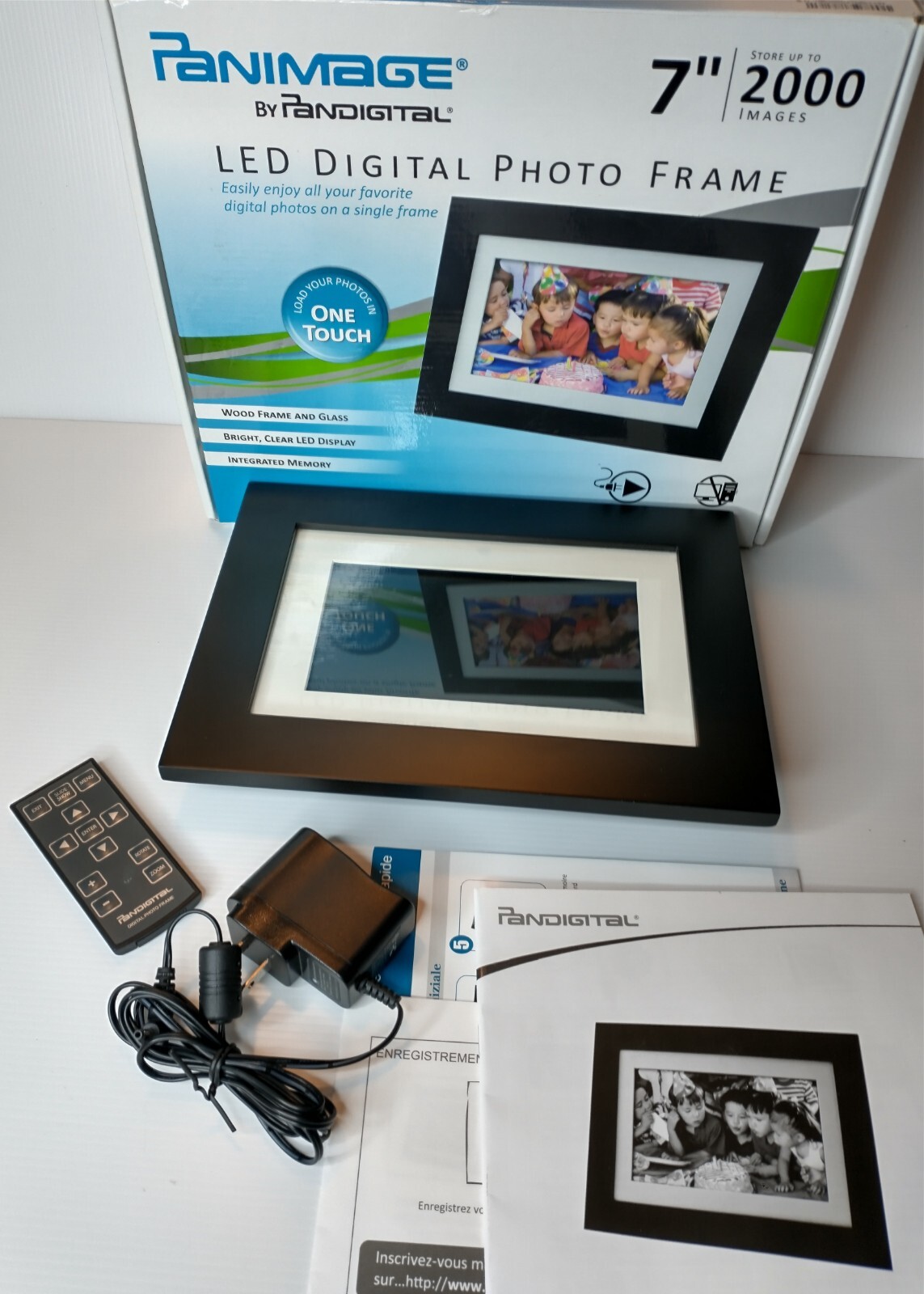 Panimage 7 Inch LED Digital Photo Frame 2000 images Remote | eBay