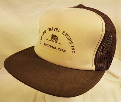 Can-Am Travel Stops Whitewood Sask Trucker Hat Snapback Baseball 80s ...