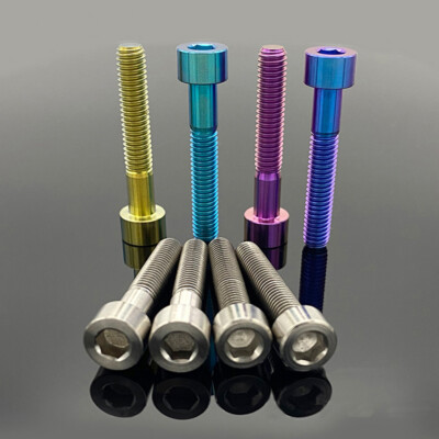 M6x35mm Titanium Cap Socket Hex Head Bolts Screws Light blue, Purple ...