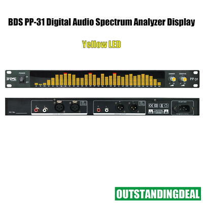 BDS PP-31 Yellow LED Digital Audio Spectrum Analyzer Display 1U VU Meter ot25 | eBay