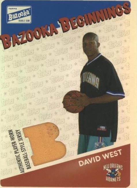 2003-04 Bazooka - Bazooka Beginnings Memorabilia David West #BBE-DWE ...