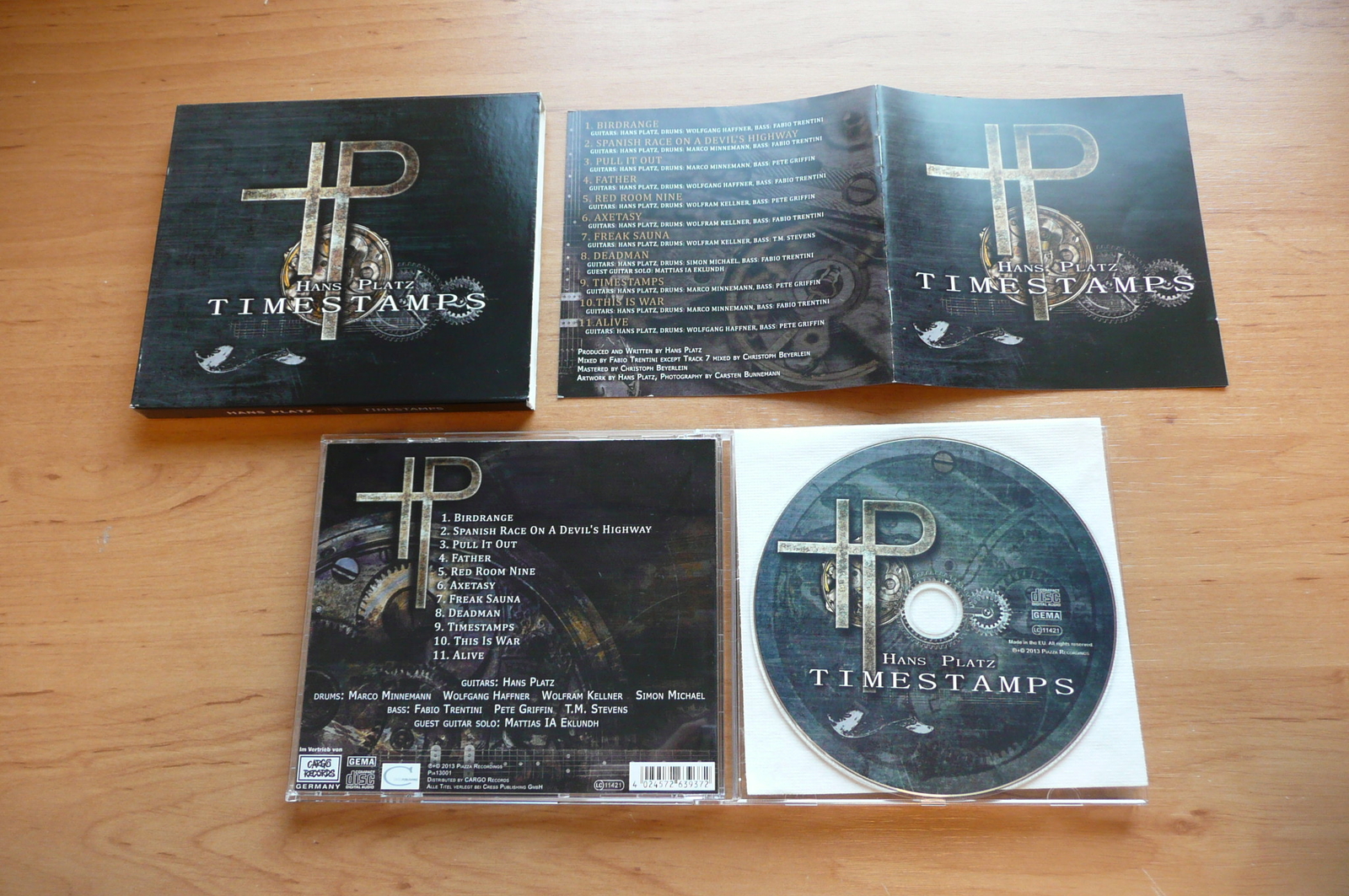 @ CD HANS PLATZ - TIMESTAMPS / PIAZZA RECORDINGS 2013 / RARE PROG METAL ...