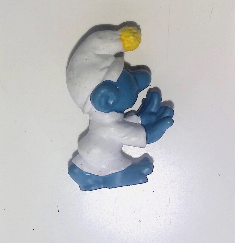 1972 SMURF SLEEP WALKER FIGURE COLLECTIBLE PEYO SCHLEICH PVC VINTAGE | eBay