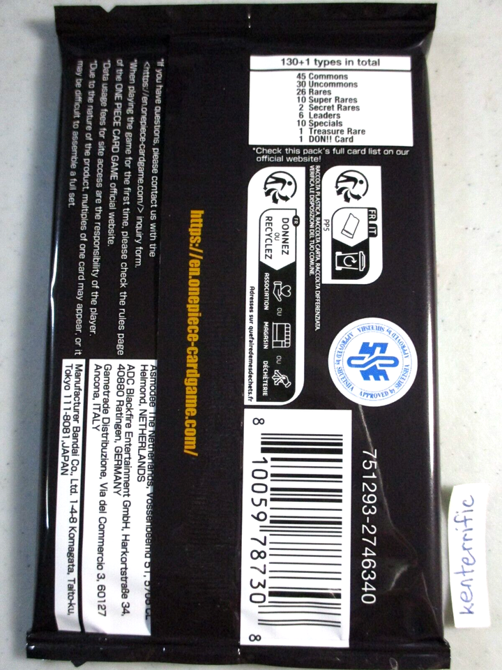 Emperors In The New World Booster Pack One Piece Card Game OP-09 ...