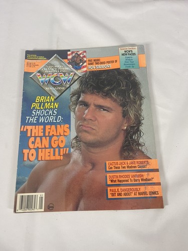WCW Magazine - January 1993 - Brian Pillman NO POSTER Jake Roberts Mick ...