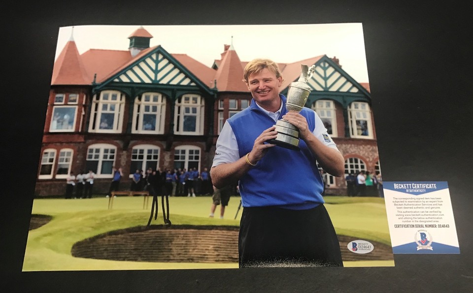 CHAMPION ERNIE ELS SIGNED 11X14 PHOTO AUTHENTIC AUTOGRAPH BAS BECKETT ...