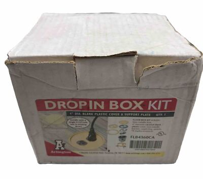 Arlington FLB4360CA Round Plastic Decorator Outlet Floor Box Kit ...