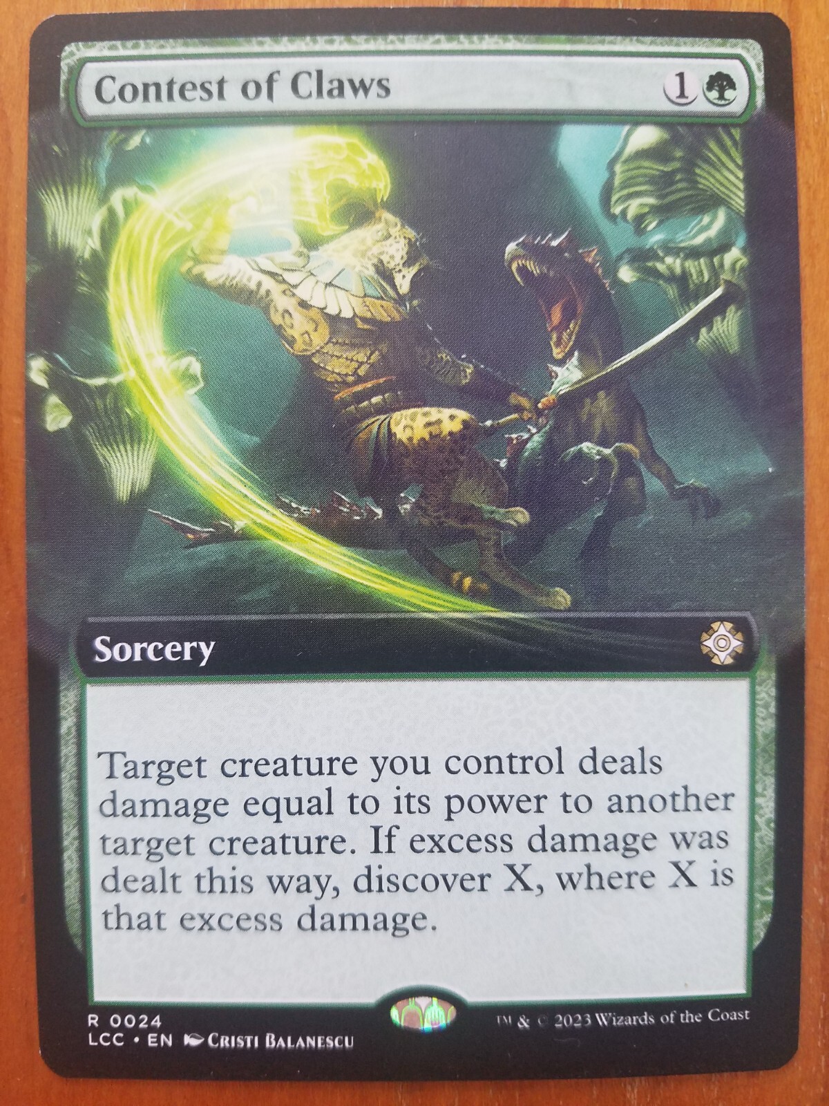 Contest of Claws LCC 024 Extended Art Rare Lost Caverns of Ixalan NM ...