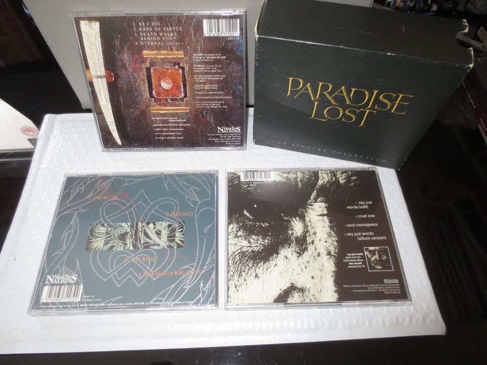 PARADISE LOST / BOX SET 5 CD 1997 / THE SINGLES / MUSIC FOR NATIONS UK ...