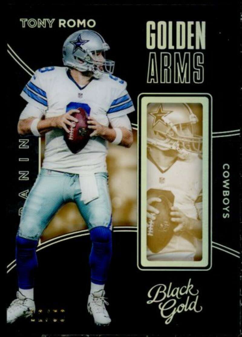 Tony Romo Card 2016 Panini Black Gold Golden Arms Holo White Gold #5 | eBay