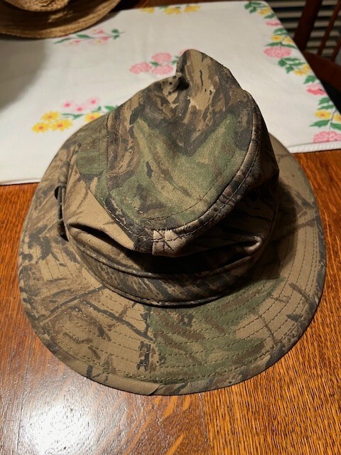 Filson Camo Packer Hat Parker Cotton Leather Band Size M 1 Owner Exc ...