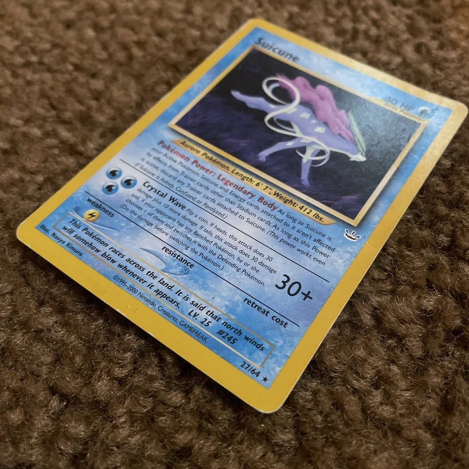 Suicune Neo Revelation Pokemon Card 27/64 Non-Holo TCG | eBay