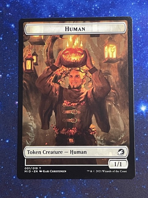 MTG Human Token Innistrad: Midnight Hunt 001/019 Regular Token for sale ...